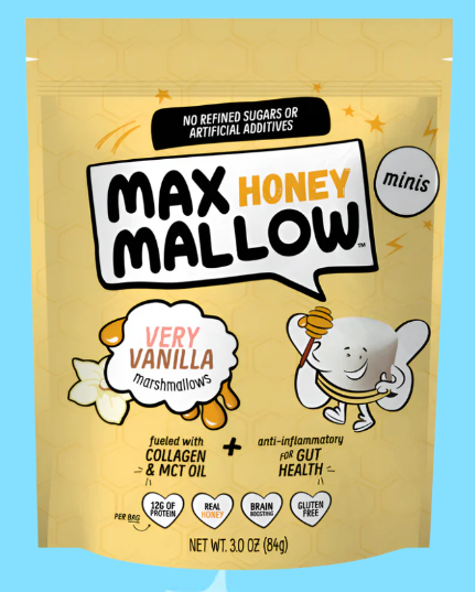 Max Mallow - Very Vanilla Mini Honey Marshmallow - Sugar Free & Gluten ...